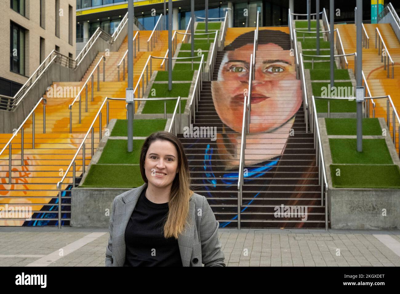 London, UK. 23 November 2022. Helen Hardy at the unveiling of artist ...