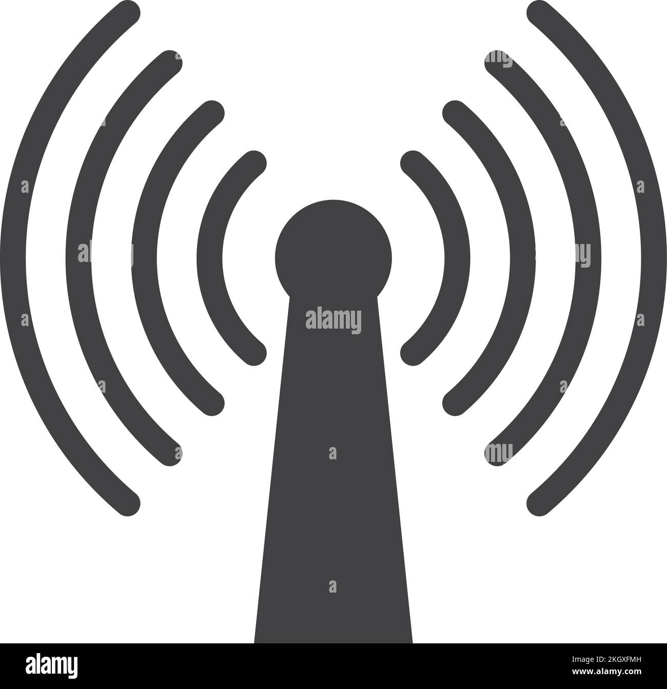Wireless transmitter icon. Wi-fi internet signal antenna Stock Vector Image & Art - Alamy