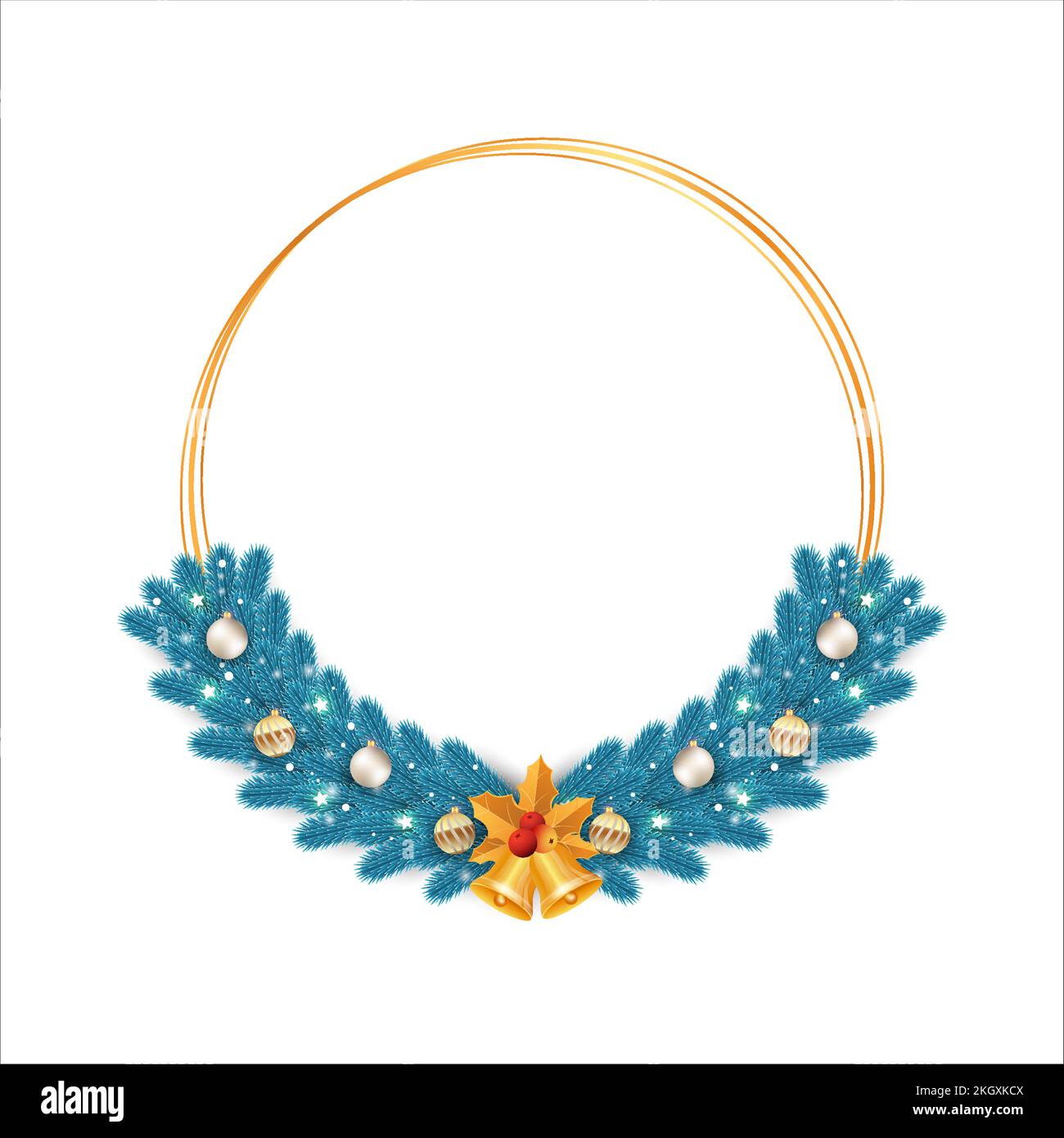 Golden bell garland hi-res stock photography and images - Alamy