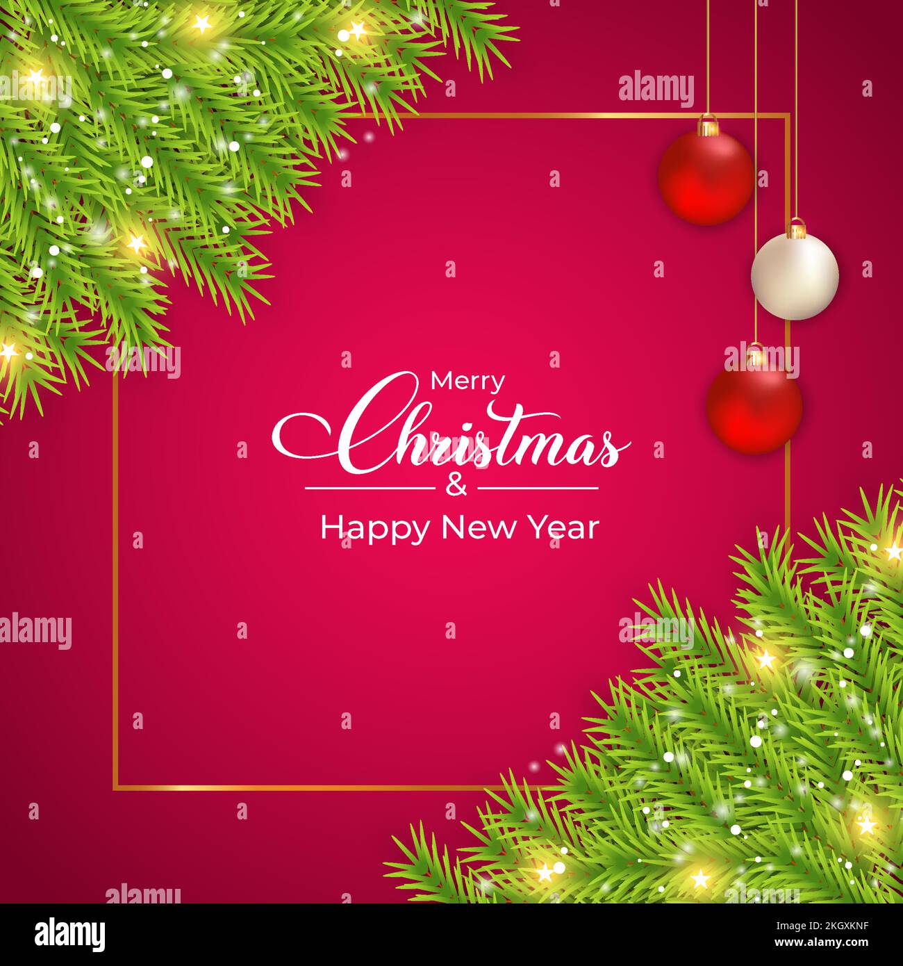 Christmas banner with red background luxurious red, Christmas banner ...