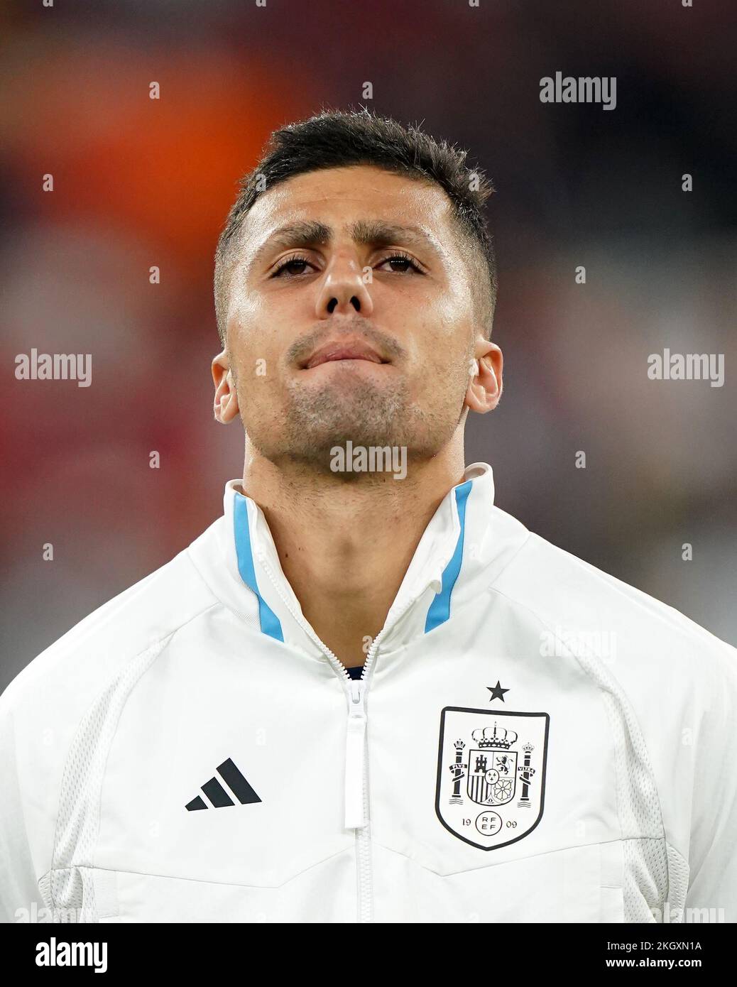 Spain's Rodri before the FIFA World Cup Group E match at the Al Thumama ...