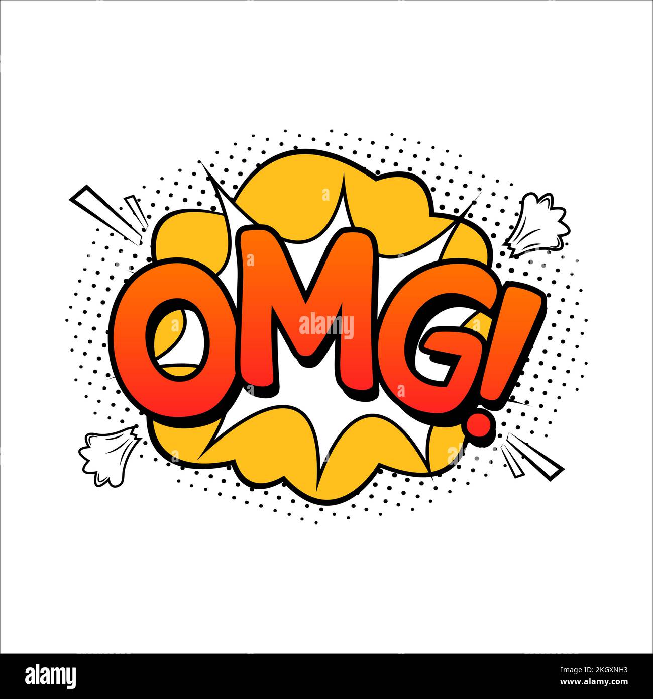 Omg comic explosion. Comic blast vector with bubbles. Cartoon burst ...