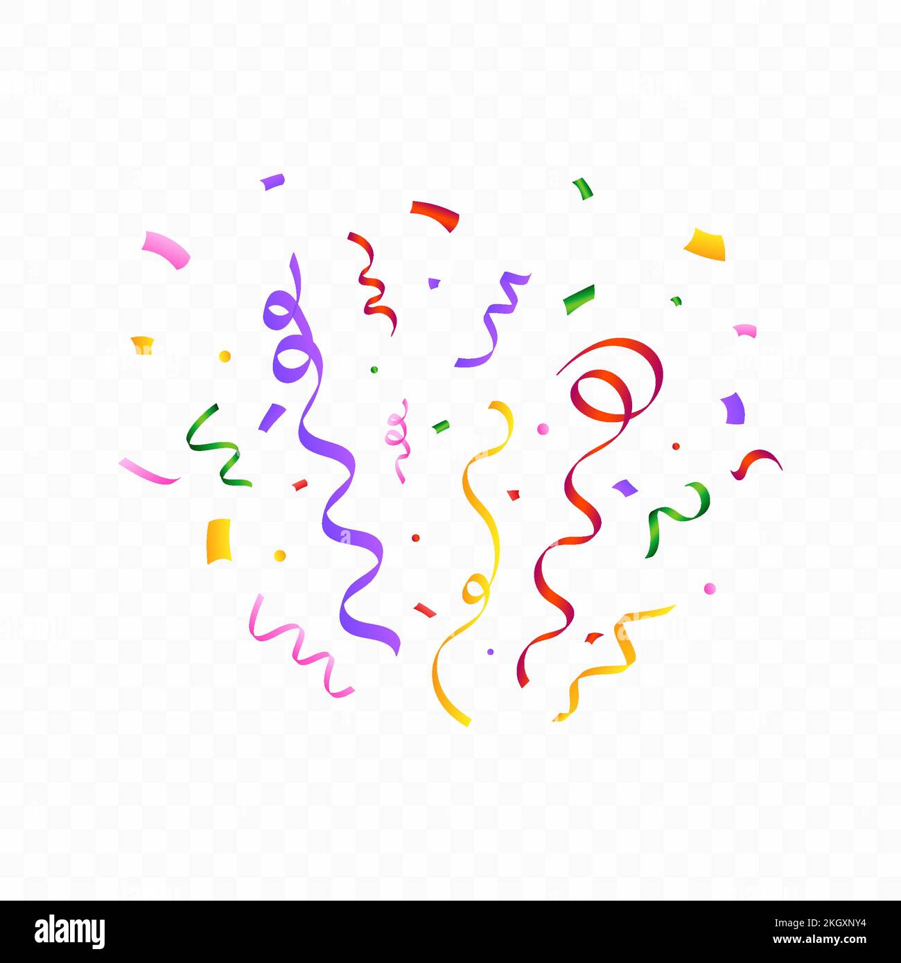 Confetti blast vector for the birthday background. Colorful party ...