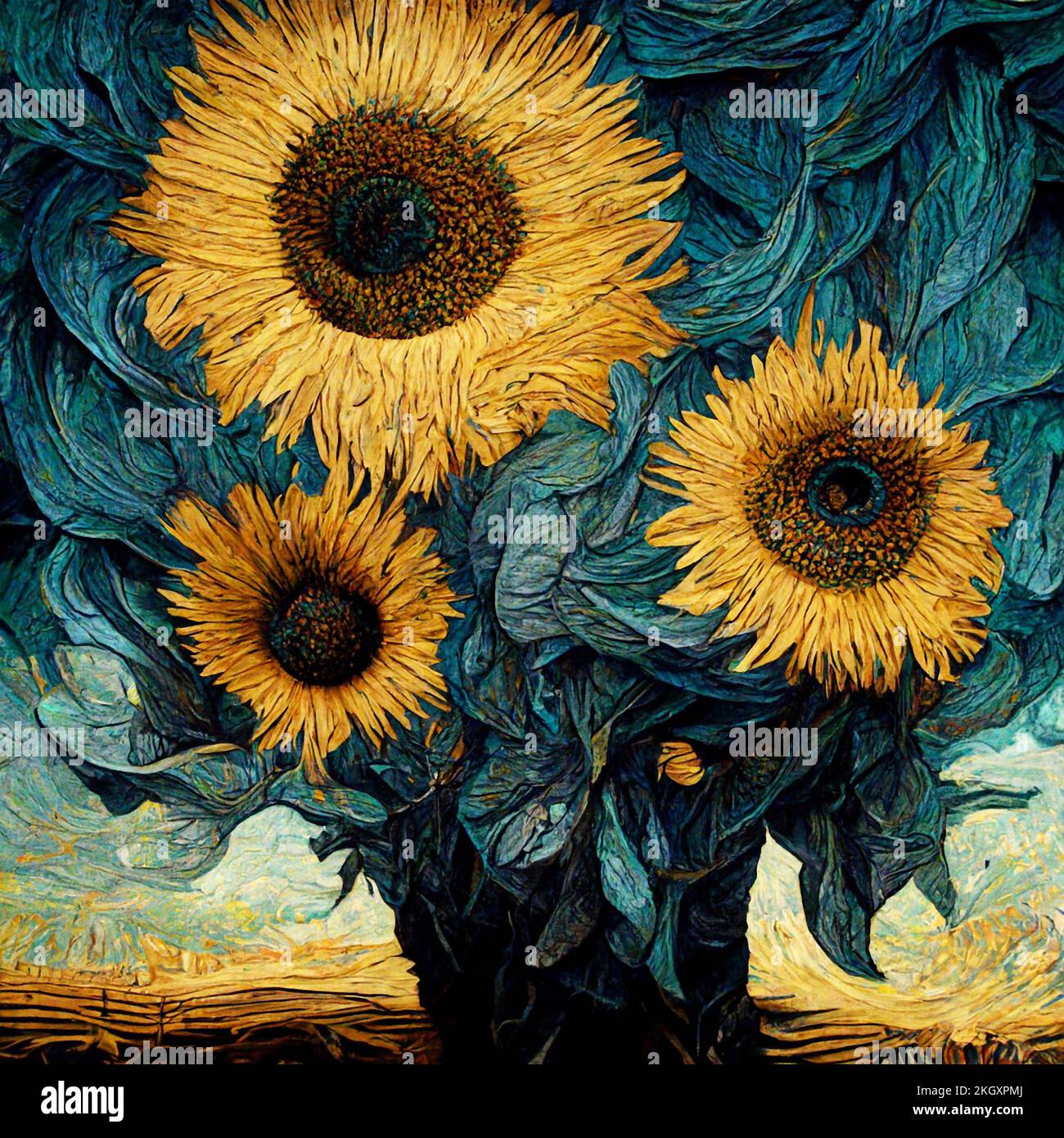 Sunflower Van Gogh Plant at Troy Musselman blog