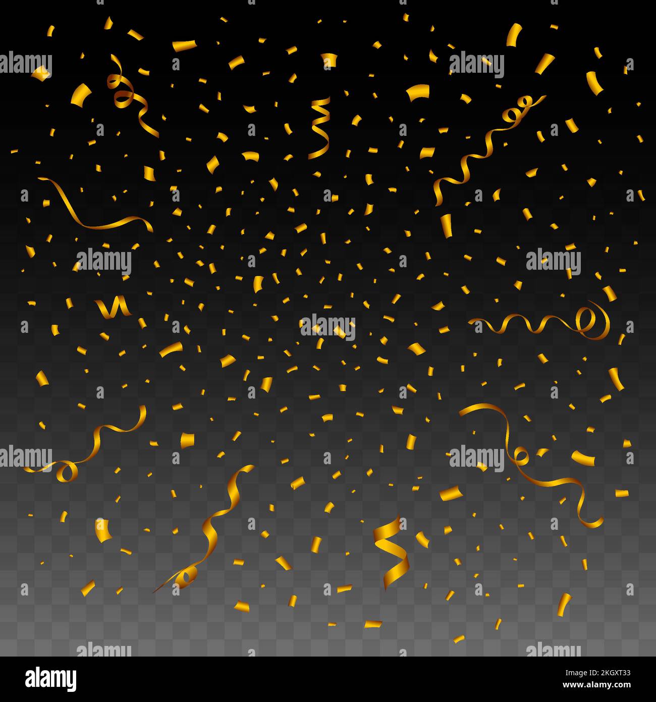 Confetti explosion vector for the festival background. Golden party ...