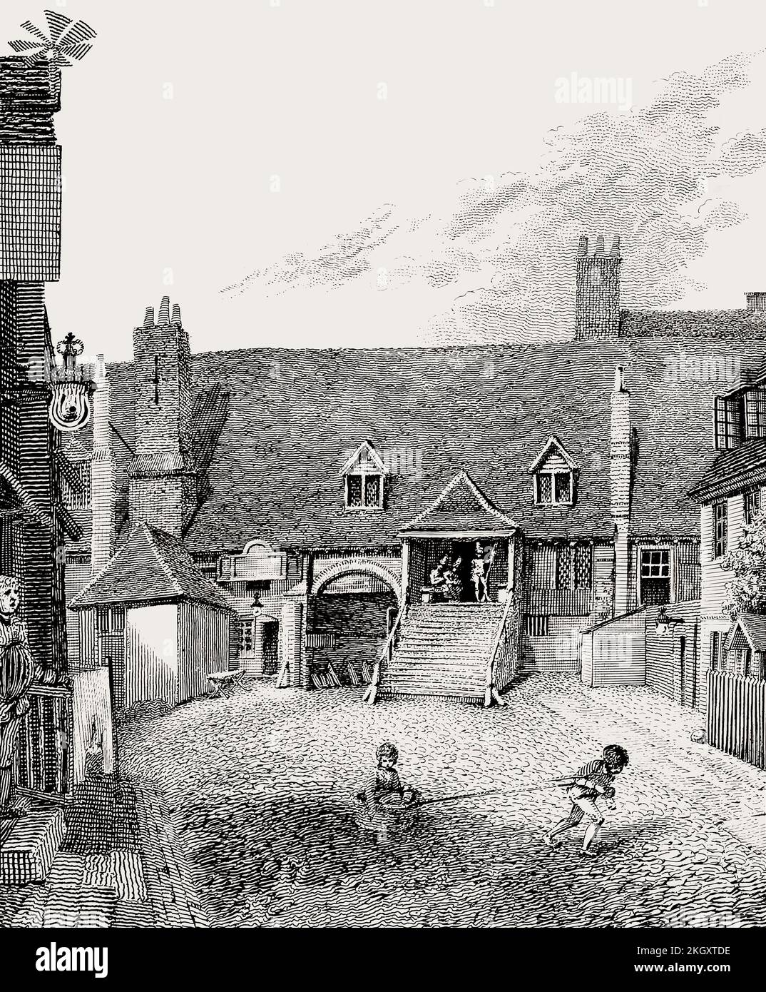 The Guard Room, Scotland Yard, Westminster, London, England, 1805 Stock ...