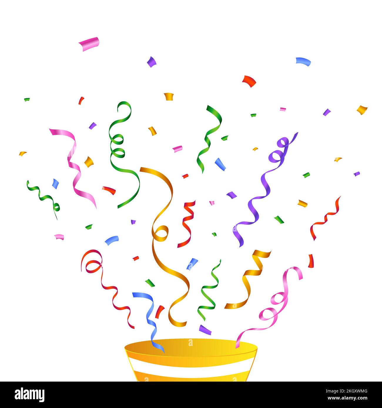 Confetti vector illustration for festival background. Party elements ...