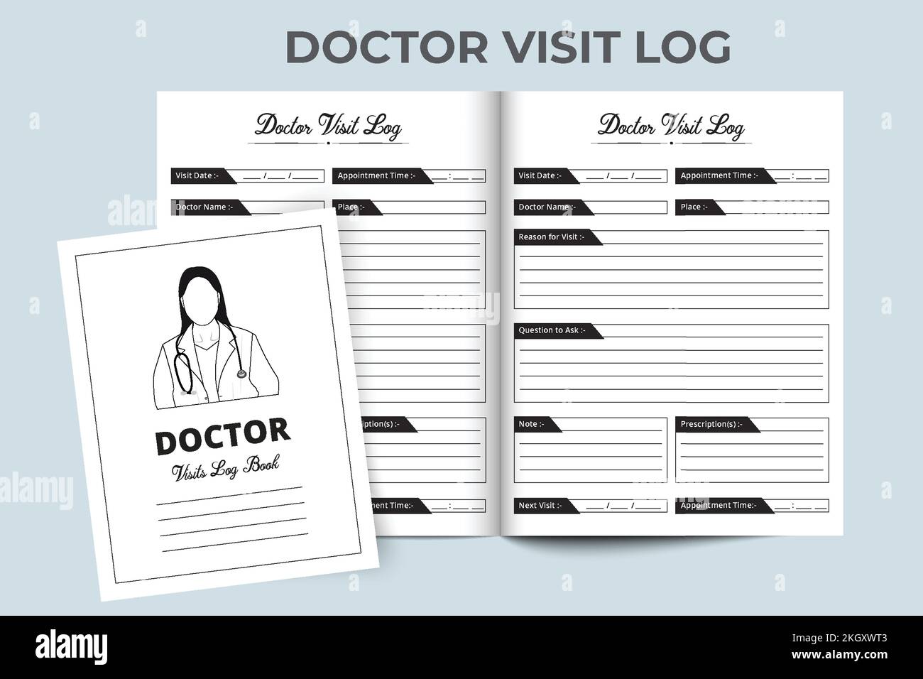 Doctor visit log book hi-res stock photography and images - Alamy