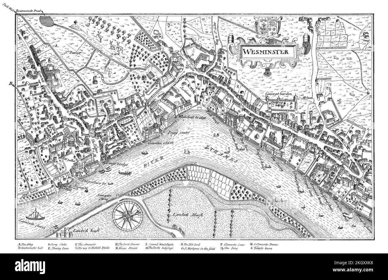 London map old vintage Cut Out Stock Images & Pictures - Alamy