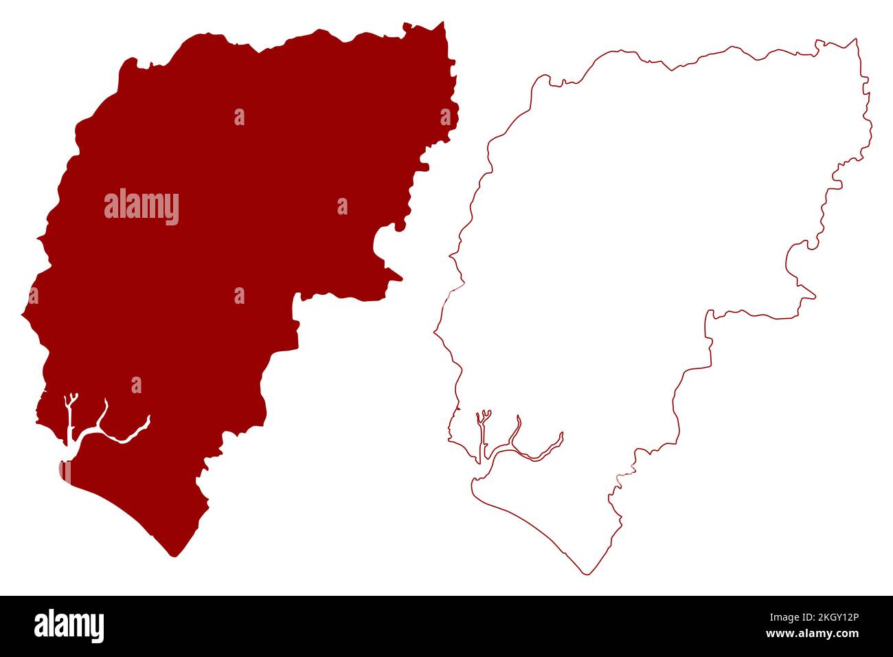 Chichester map Stock Vector Images - Alamy