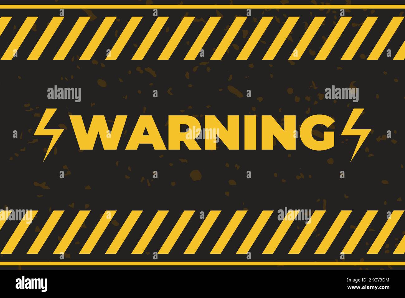 Warning sign with yellow and black color. Warning sign for police ...
