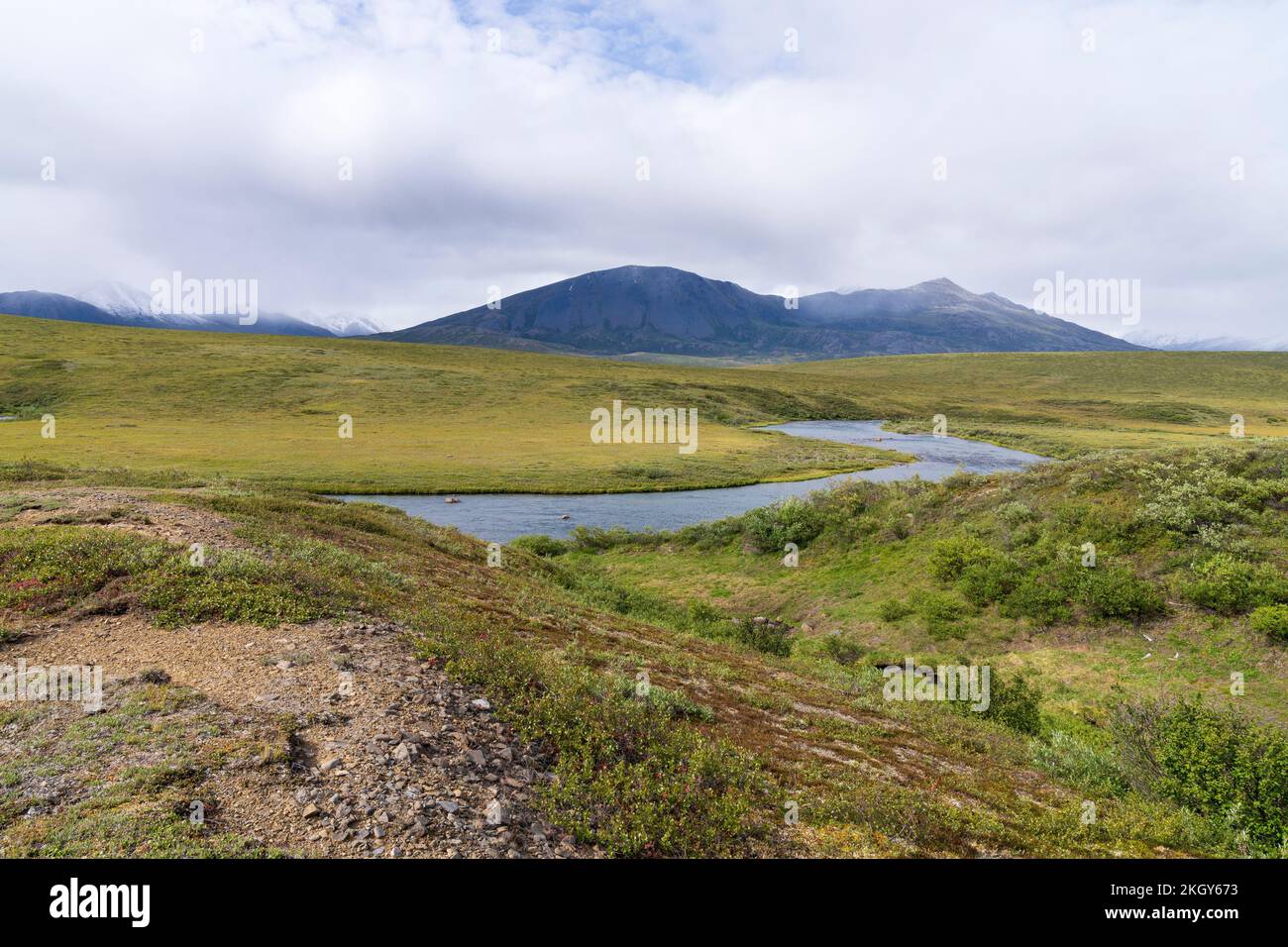 The John River and Endicott Mountains in the Brooks Range, Alaska Stock ...