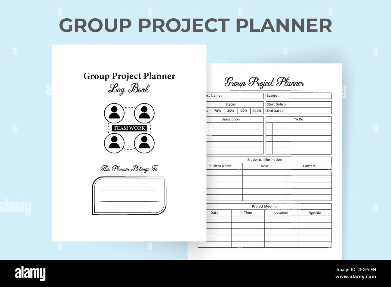Group project log book hi-res stock photography and images - Alamy