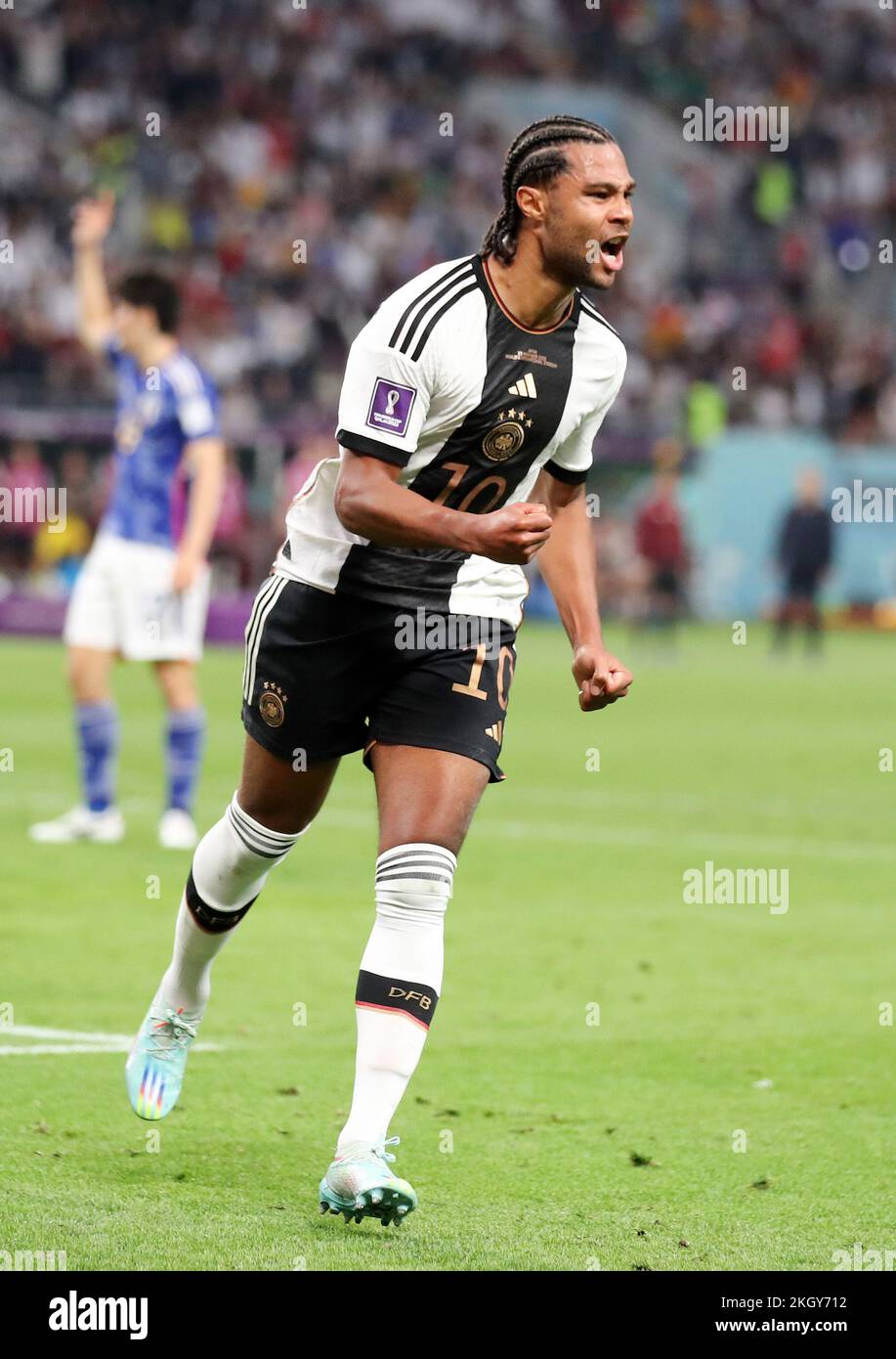 DOHA, QATAR - NOVEMBER 23: Serge Gnabry of Germany FIFA World Cup Qatar ...