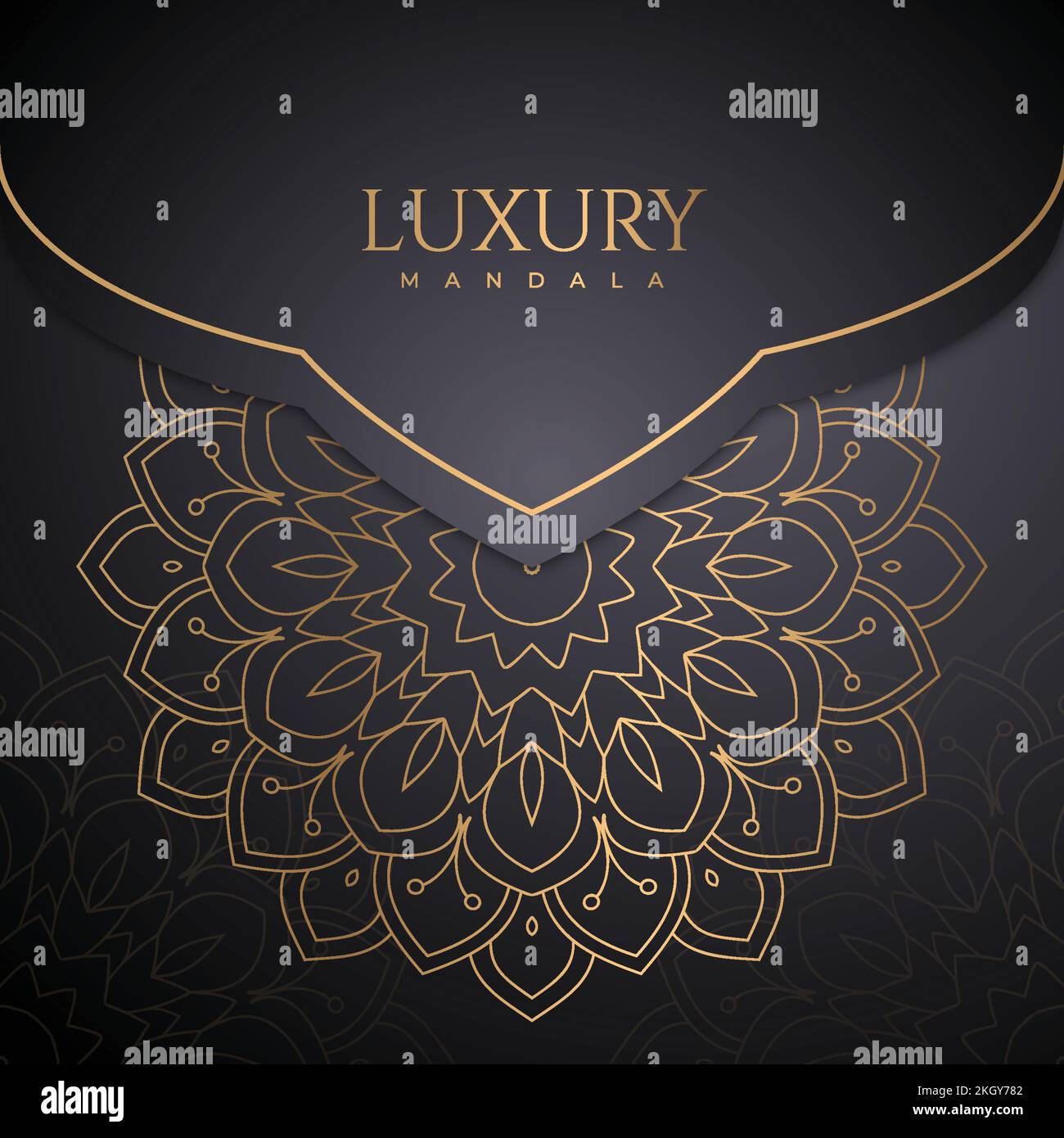 Luxurious mandala ornament background. Decoration mandala pattern on a ...