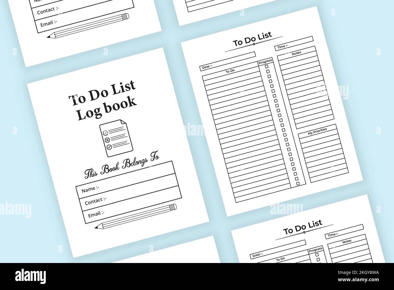 To-do list KDP interior. Time management journal. KDP interior work ...