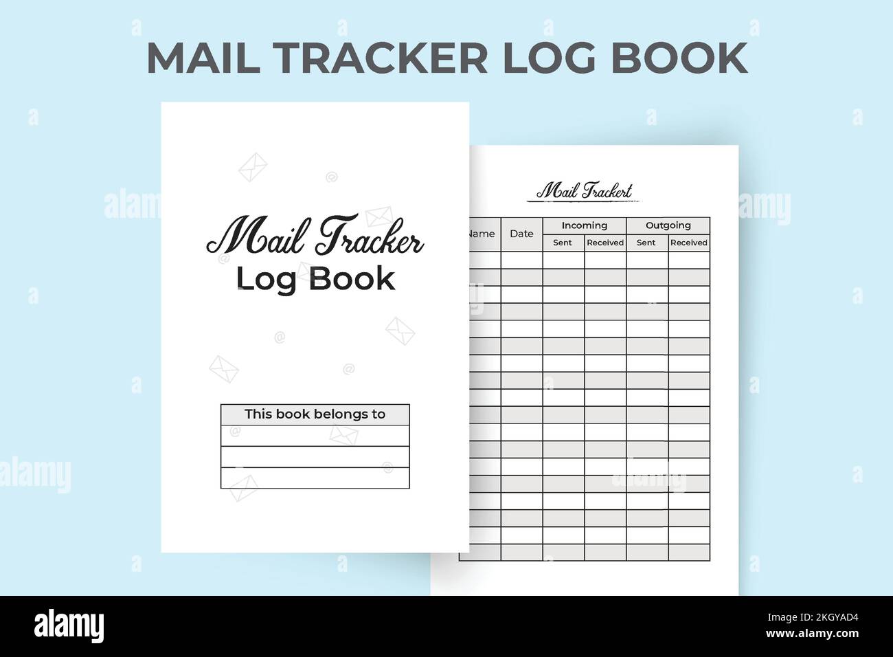 Mail tracker log book vector vectors hi-res stock photography and ...