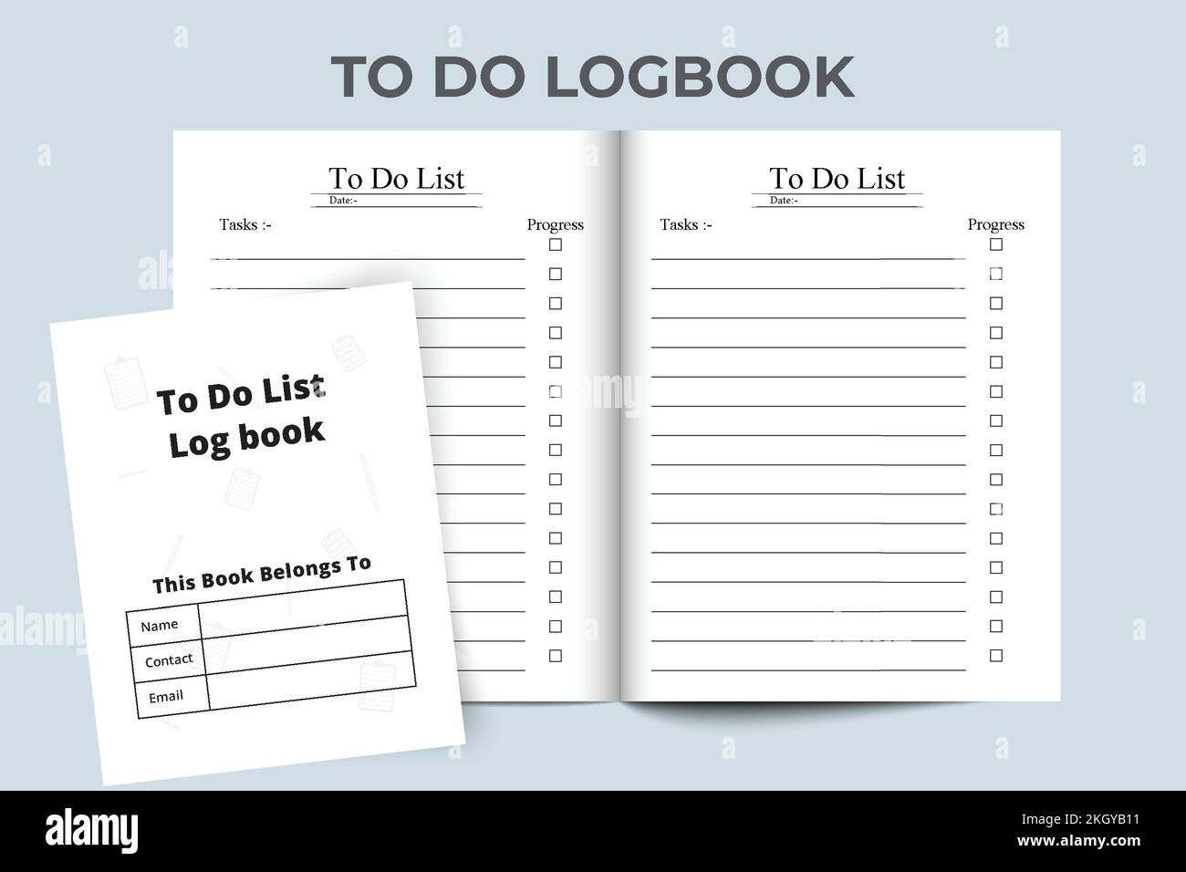 To do list logbook KDP interior. Tasklist line art vector. To do task ...