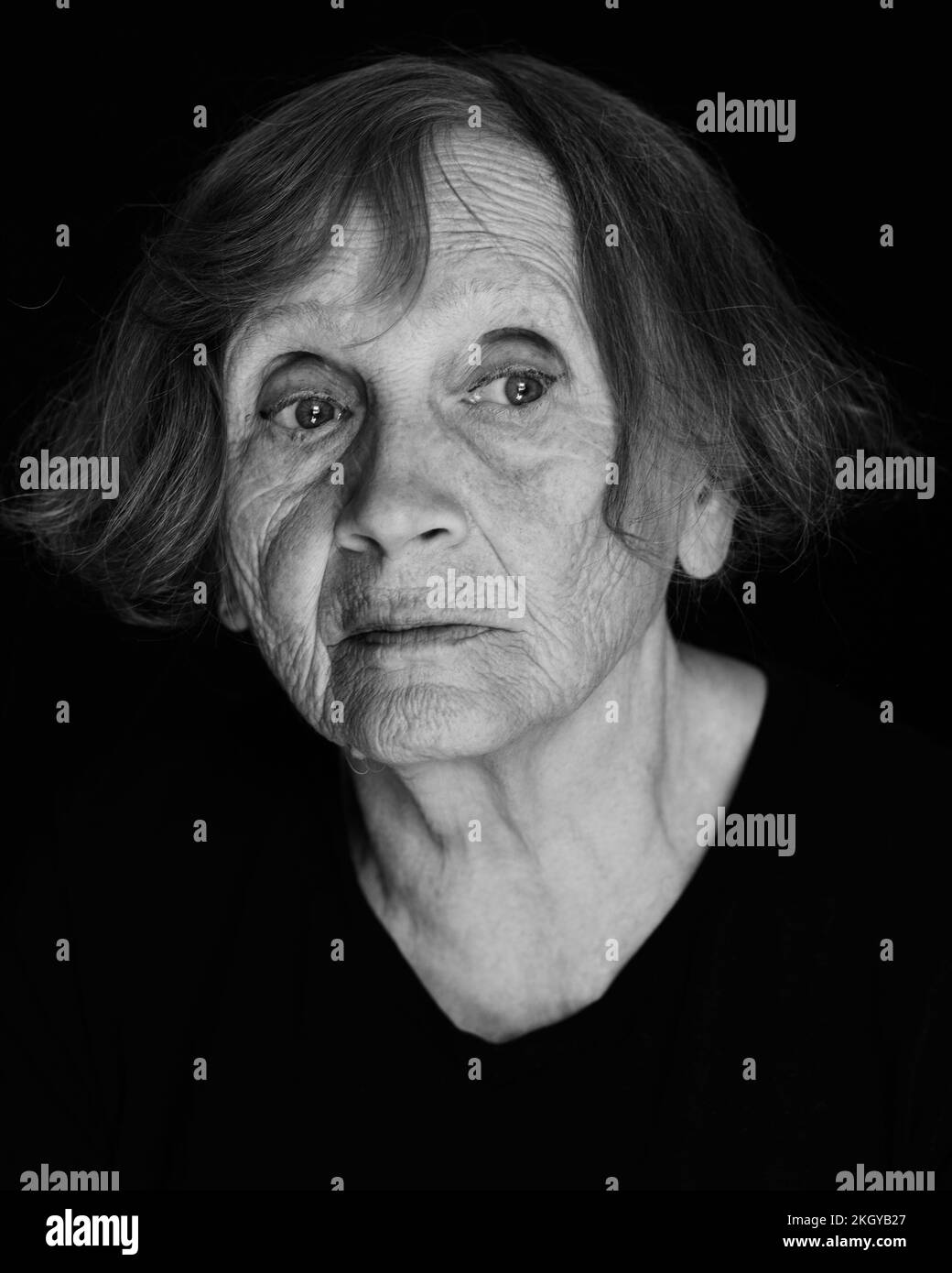 Caucasian retired Black and White Stock Photos & Images - Alamy