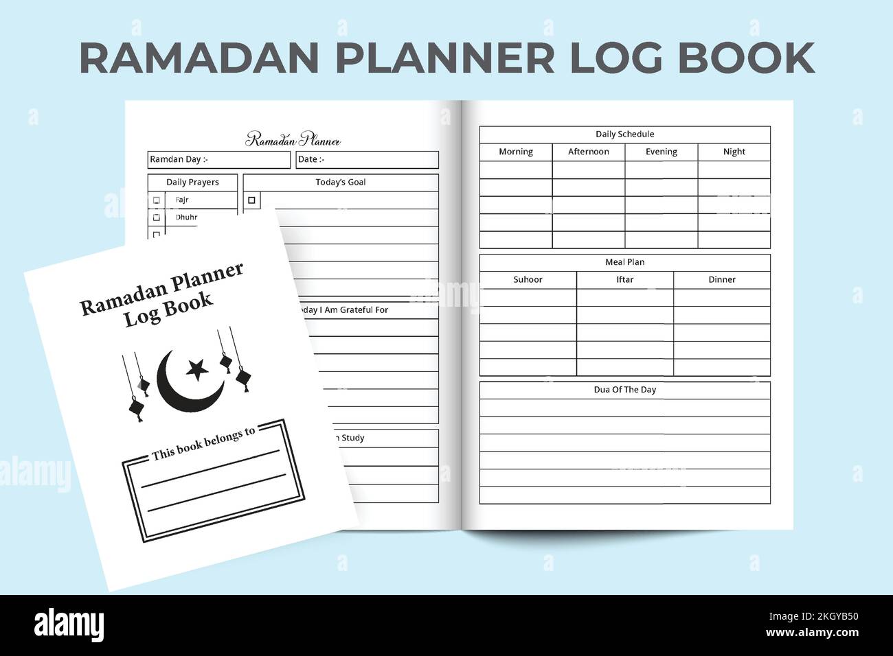 Ramadan information notebook KDP interior. KDP interior logbook ...