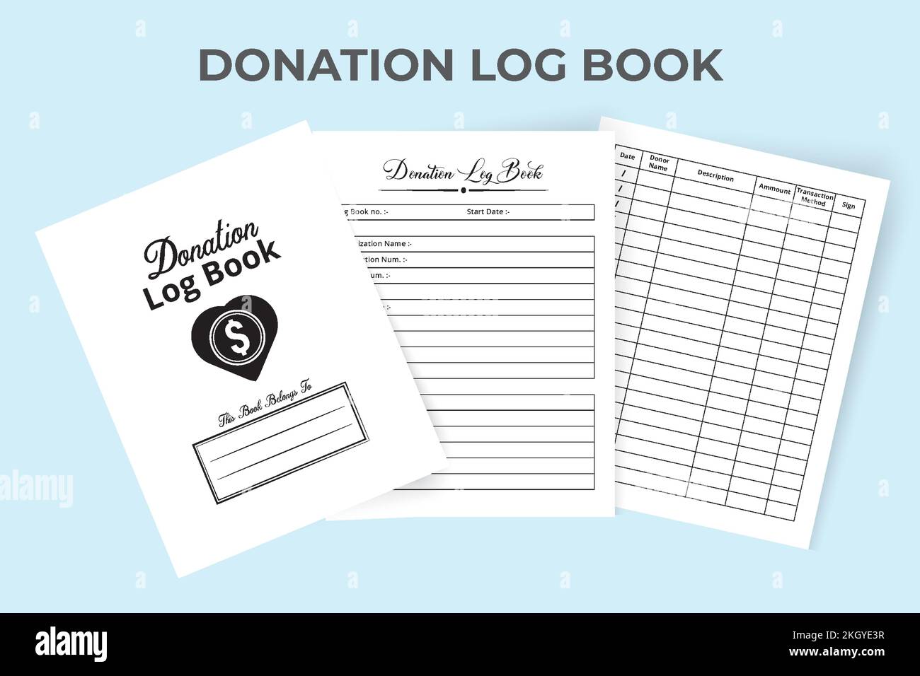 Donation log book vector vectors hi-res stock photography and images ...