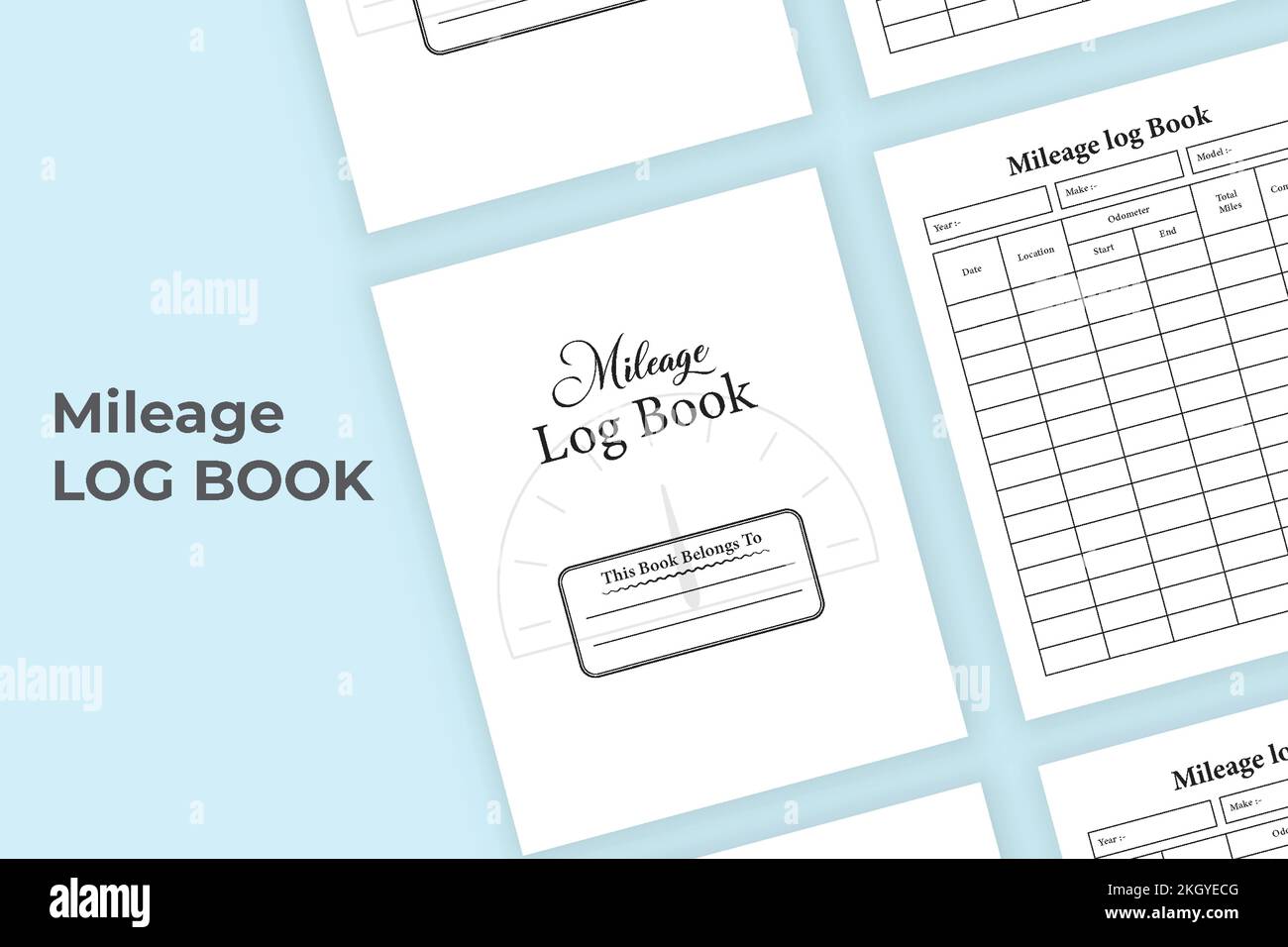 Car logbook Stock Vector Images - Alamy
