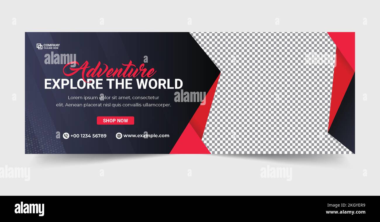 Travel agency promotion social media banner. Tour service template ...