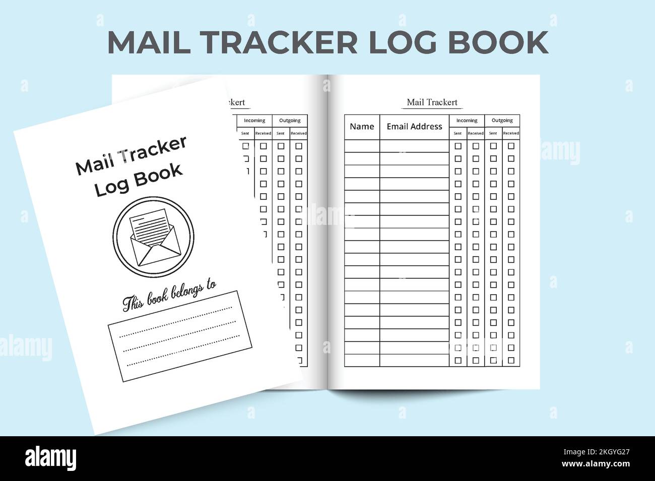 Mail tracker log book vector vectors hi-res stock photography and ...