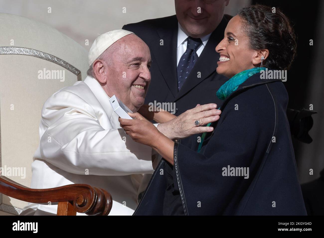 Vatican City, Vatican, 23 November 2022. Pope Francis greets Israeli ...