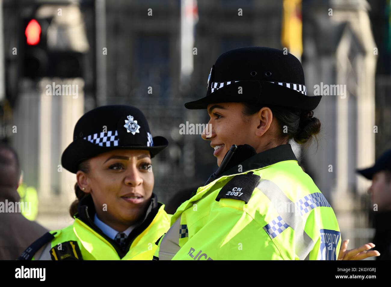 Female Metropolitan Police Officers, Parliament Square, Westminster ...