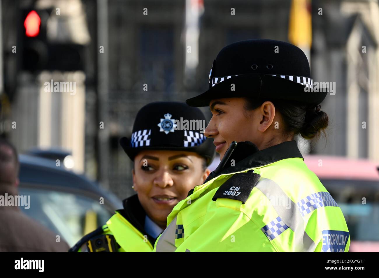 Female Metropolitan Police Officers, Parliament Square, Westminster ...