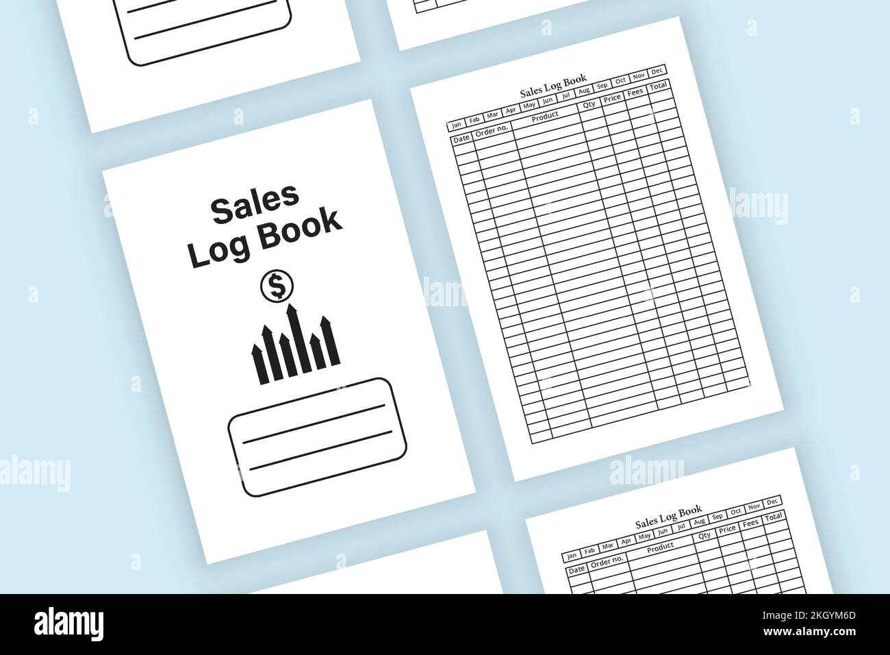 Sales tracker logbook kdp interior hi-res stock photography and images ...