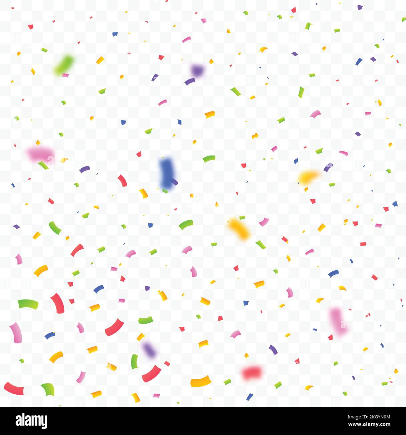 Confetti and tinsel explosion background. Realistic multicolor confetti ...