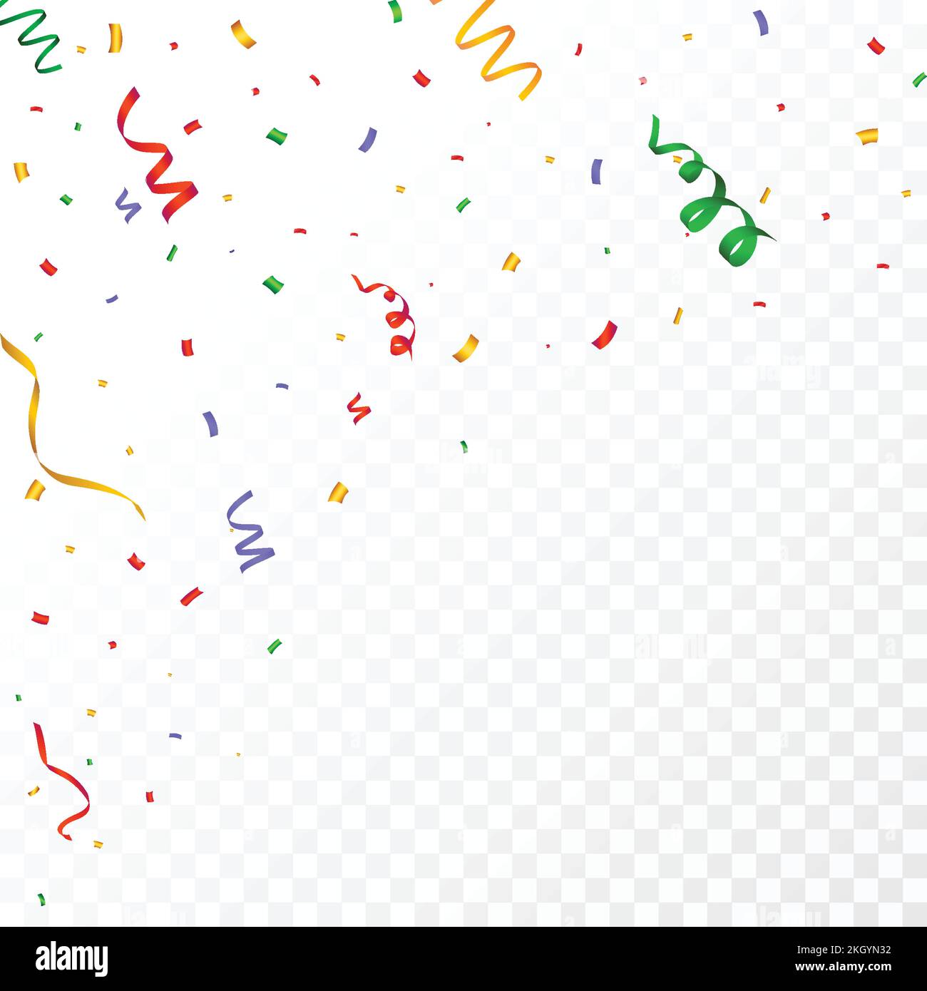 Confetti vector illustration for festival background. Party elements ...