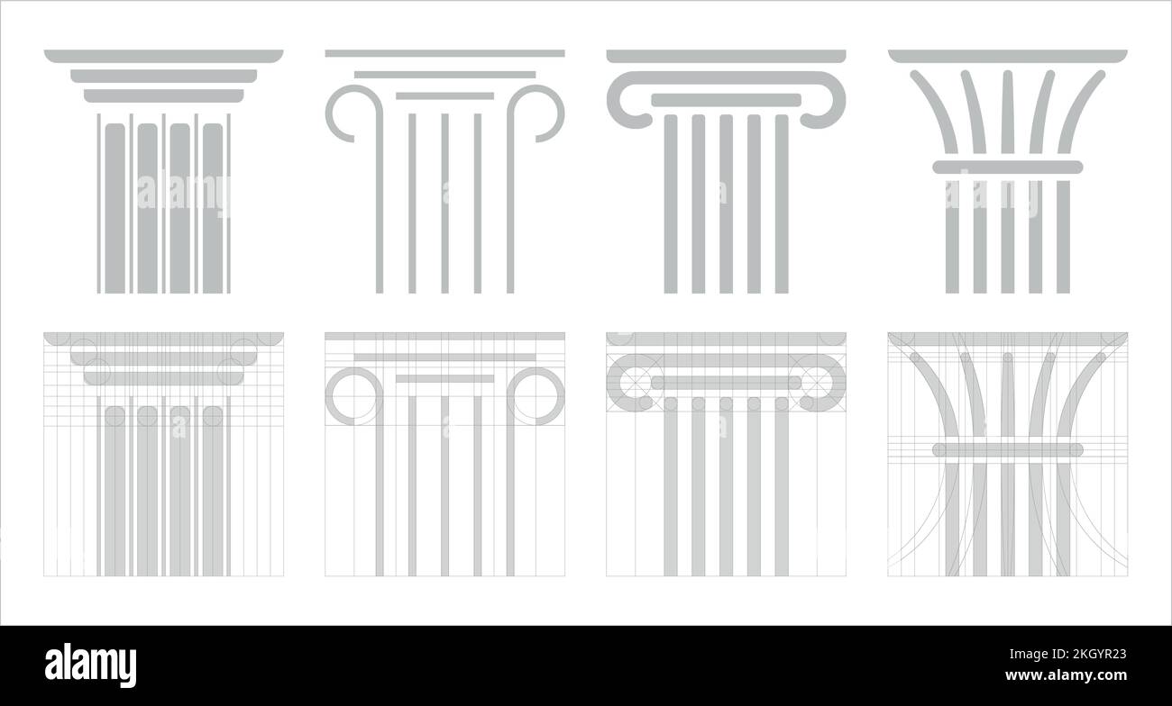 White column isolated on Stock Vector Images - Alamy