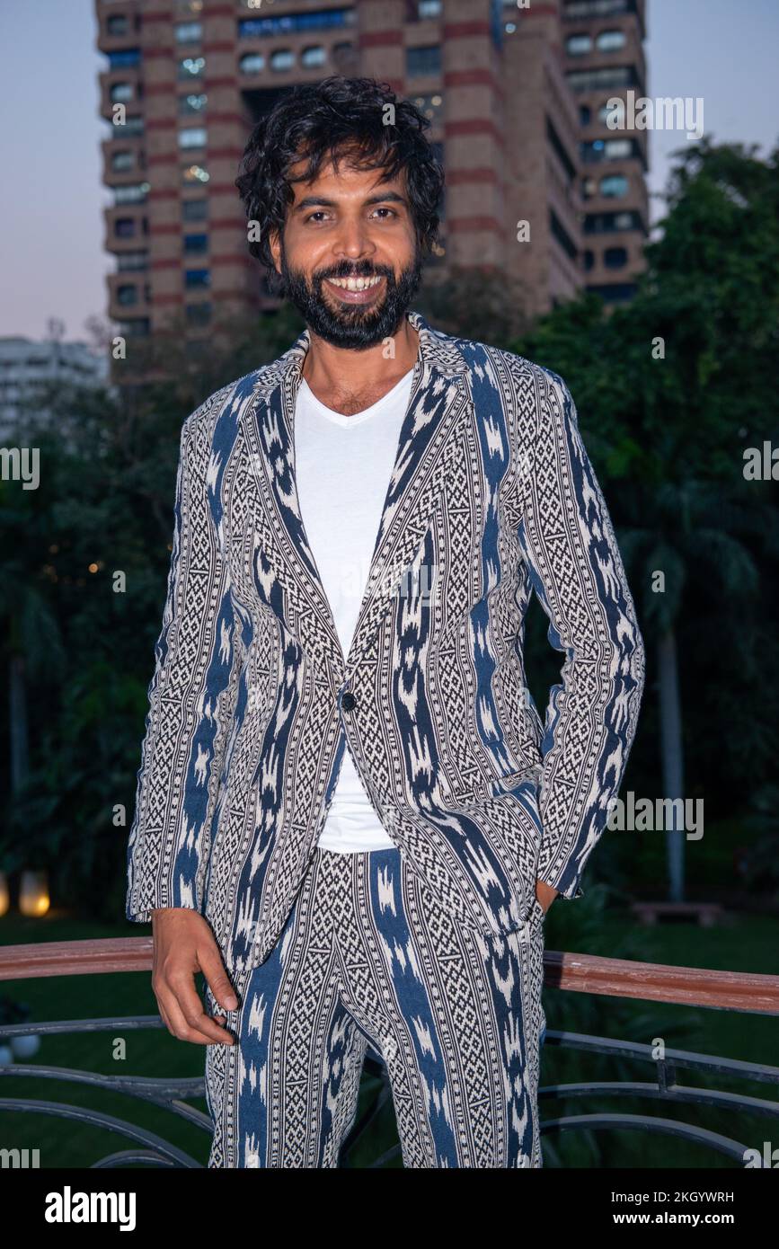 Bollywood Actor Abhishek Banerjee poses for photos during the promotion ...