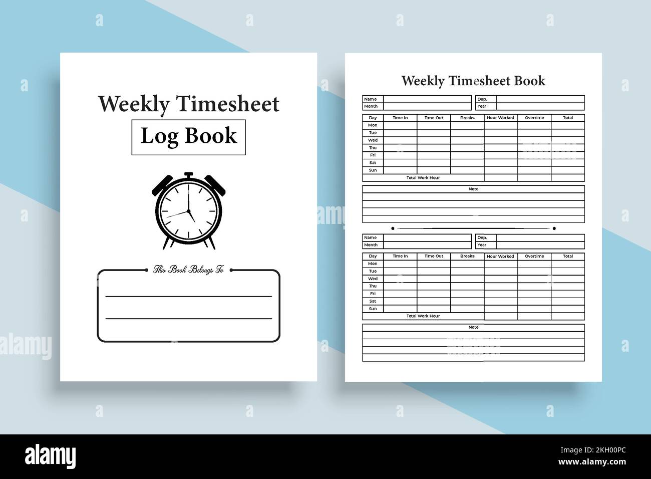 Weekly timesheet KDP interior notebook. Office employee incoming and ... Weekly timesheet KDP interior notebook. Office employee incoming and ...