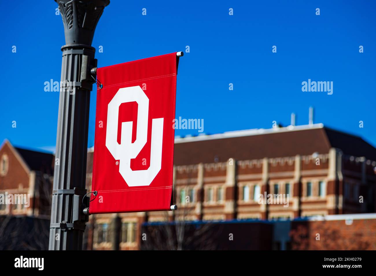 Norman, OK - November 2022: University of Oklahoma banner with logo, on ...