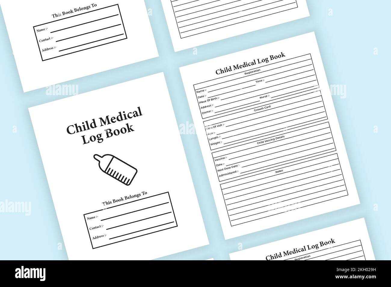 Child medical log book hi-res stock photography and images - Alamy