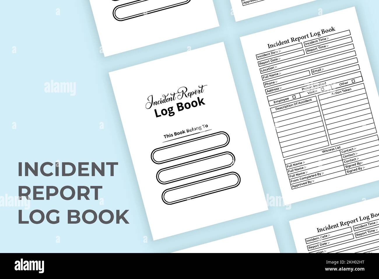 Incident info log book hi-res stock photography and images - Alamy