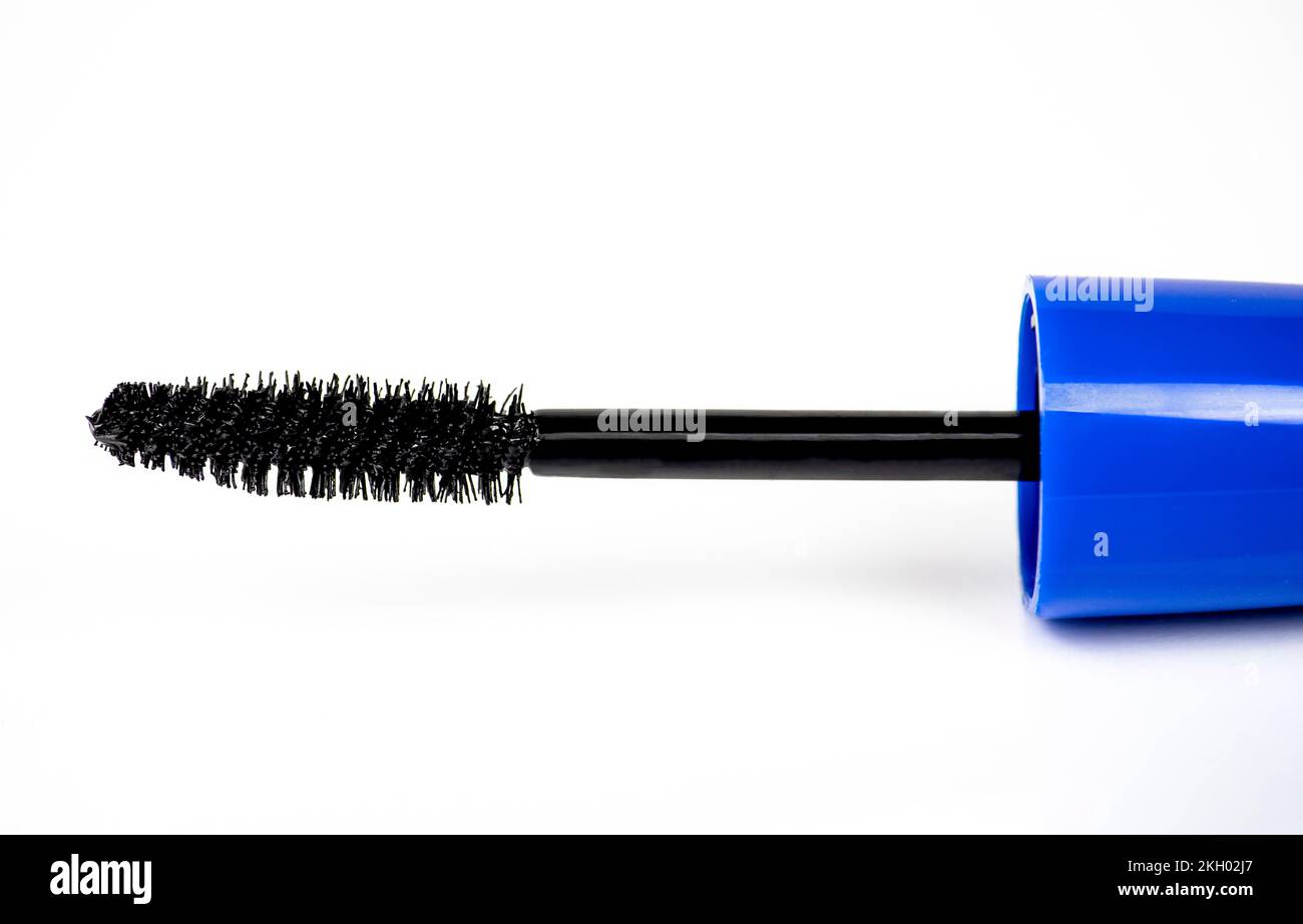 Mascara with a blue cap Stock Photo - Alamy