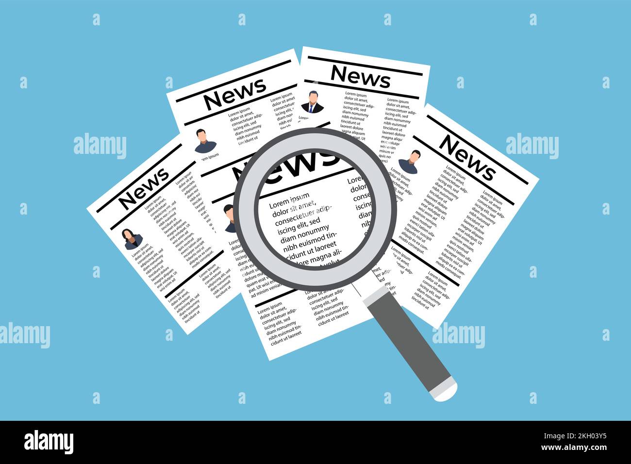 Chronicle newspaper Stock Vector Images - Alamy