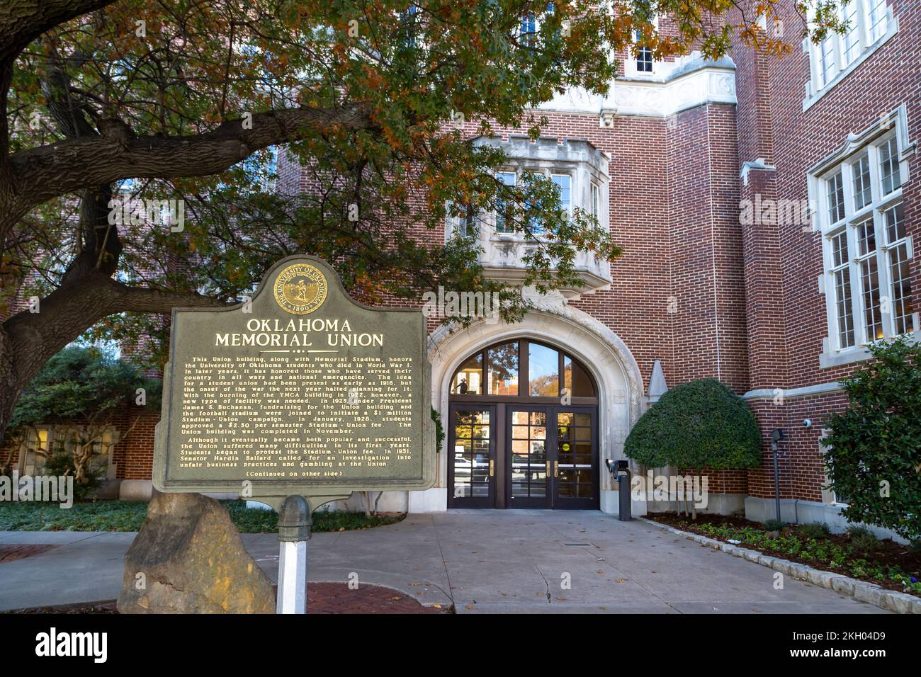 Norman, OK - November 2022: Oklahoma Memorial Union on the University ...