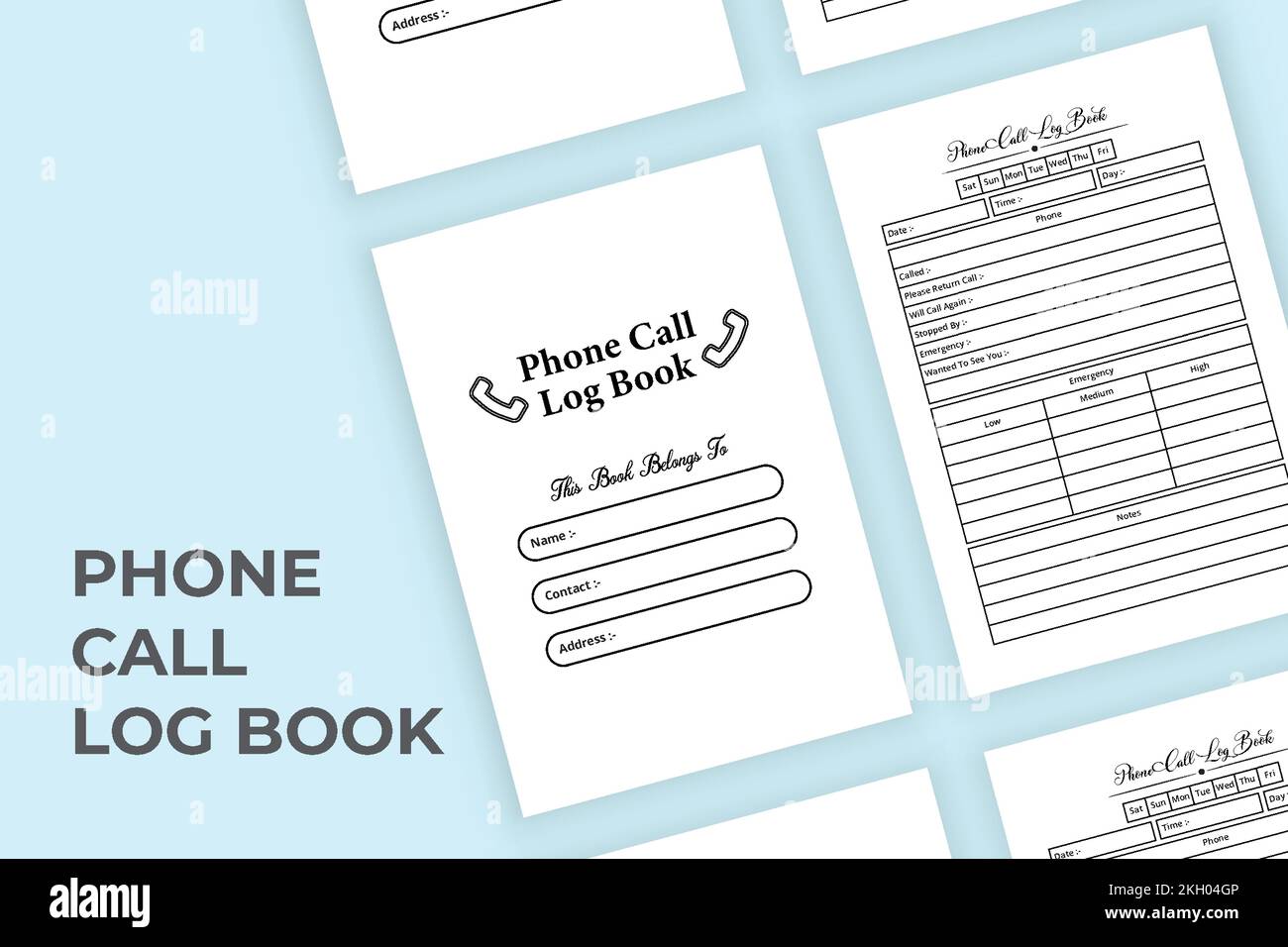 Phone call tracker kdp interior hi-res stock photography and images - Alamy