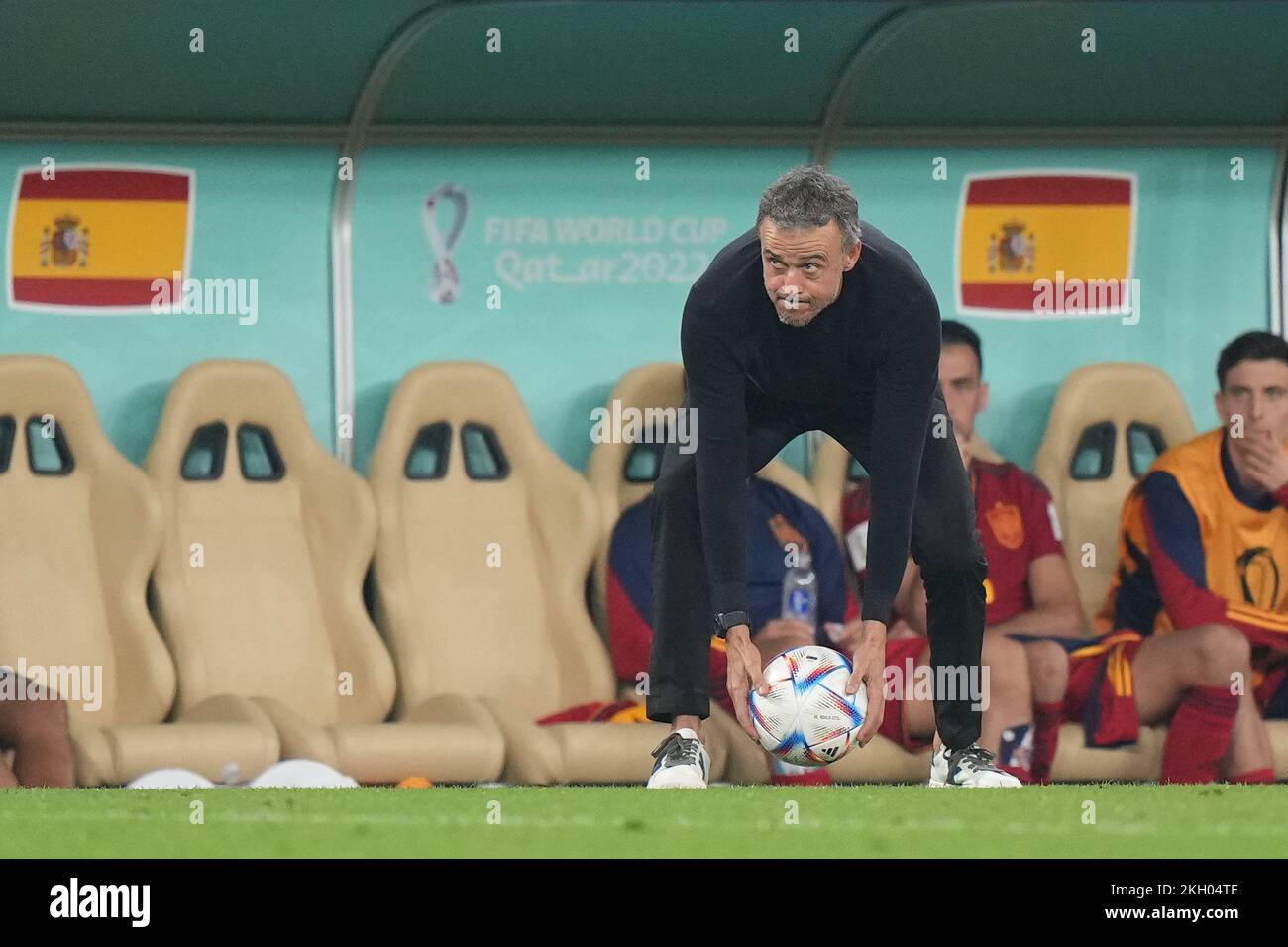 Doha, Qatar. 23rd Nov, 2022. Spain head coach Luis Enrique Martinez ...