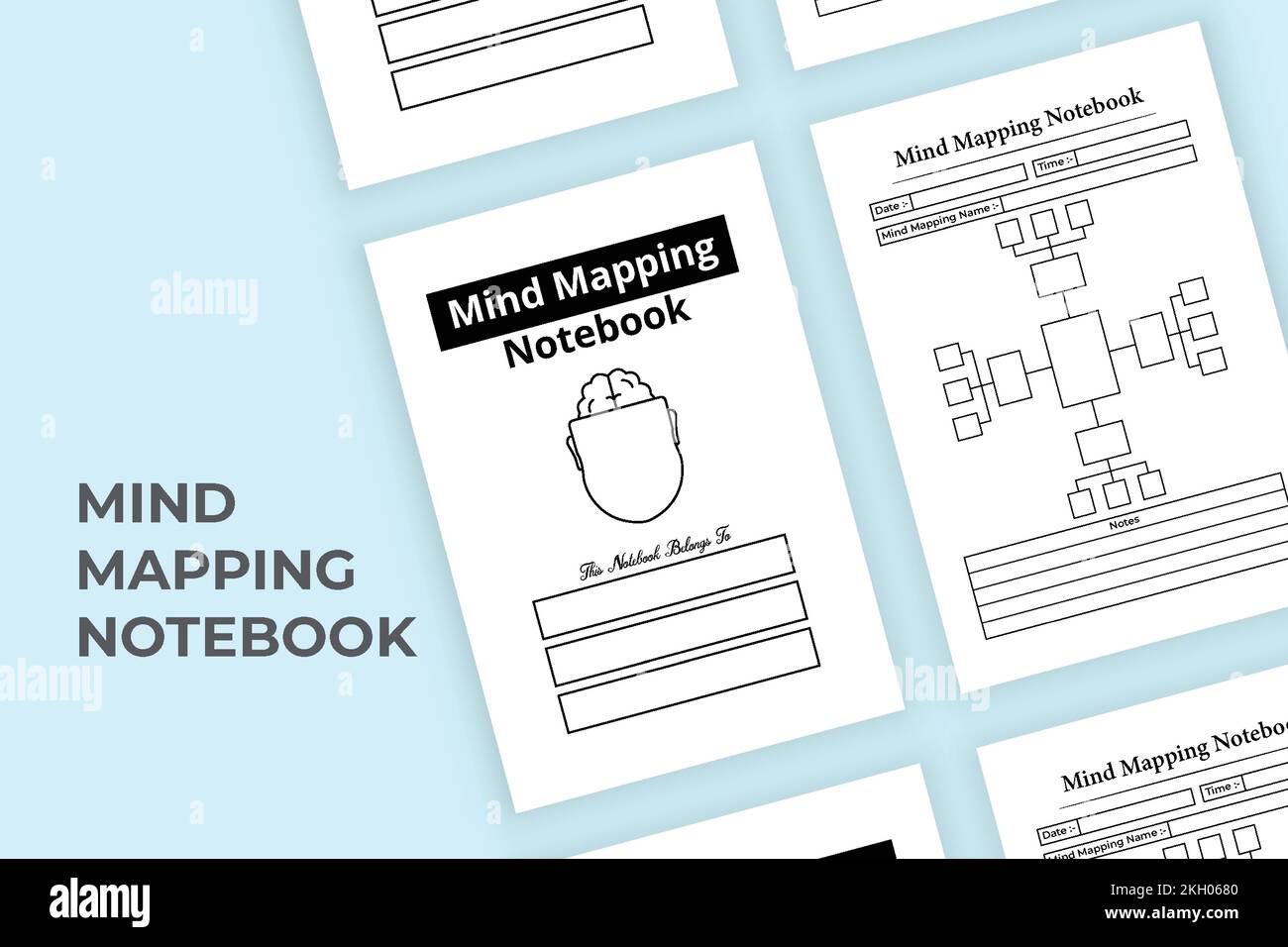 Mind information planner template KDP interior. Daily activity planner ...
