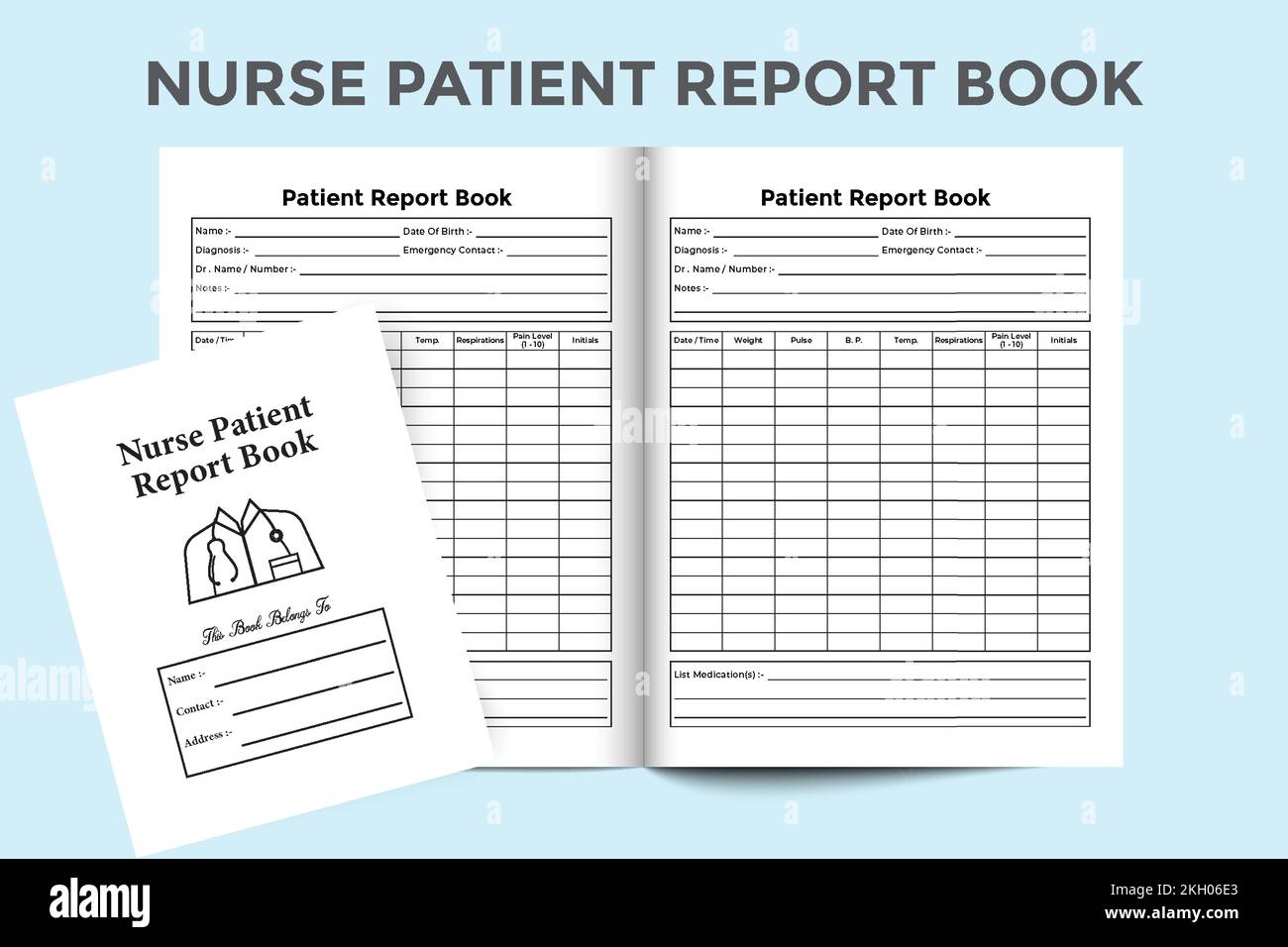 Nurse patient log book hi-res stock photography and images - Alamy