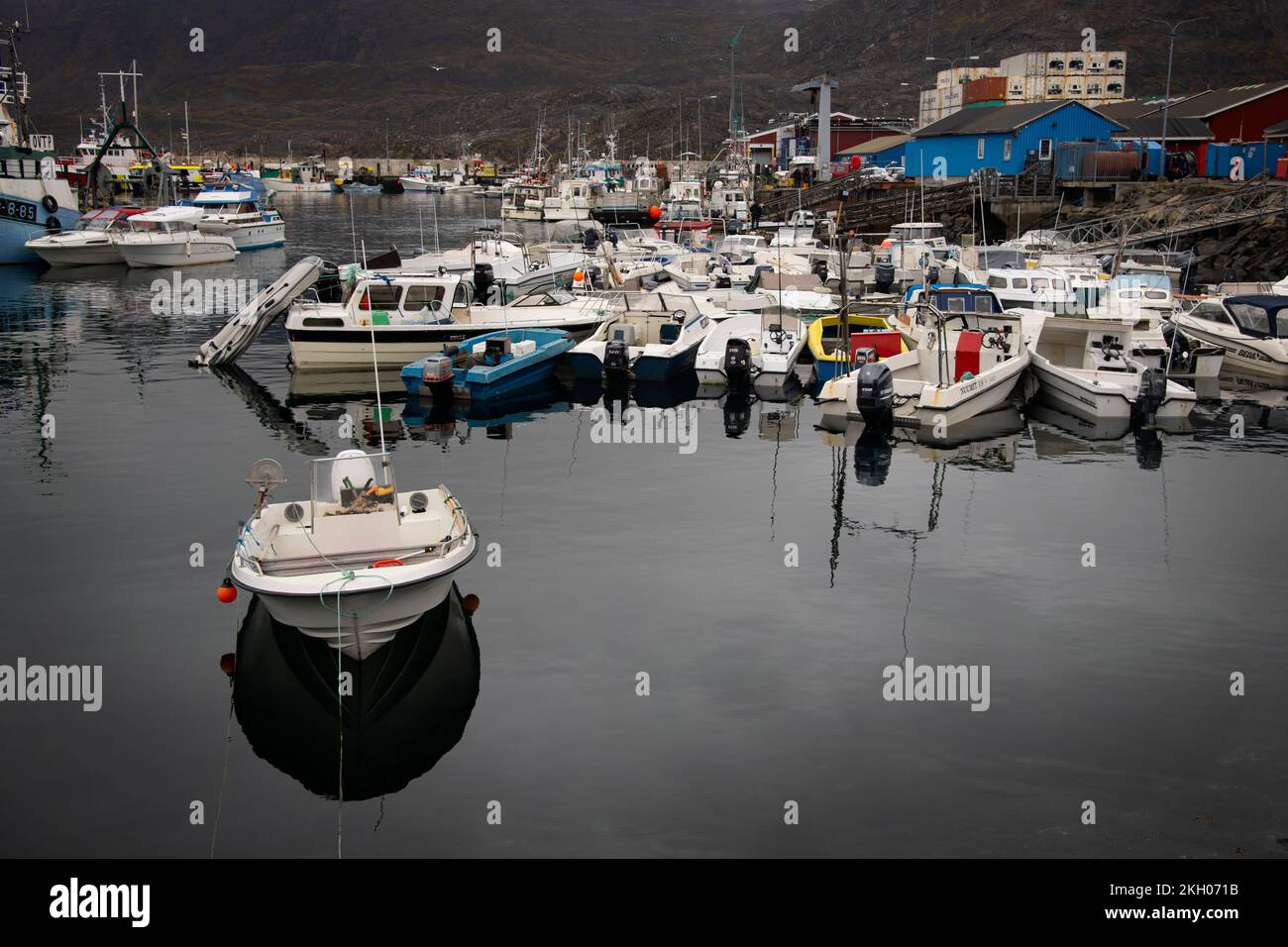Sisimiut harbour, Greenland Stock Photo - Alamy