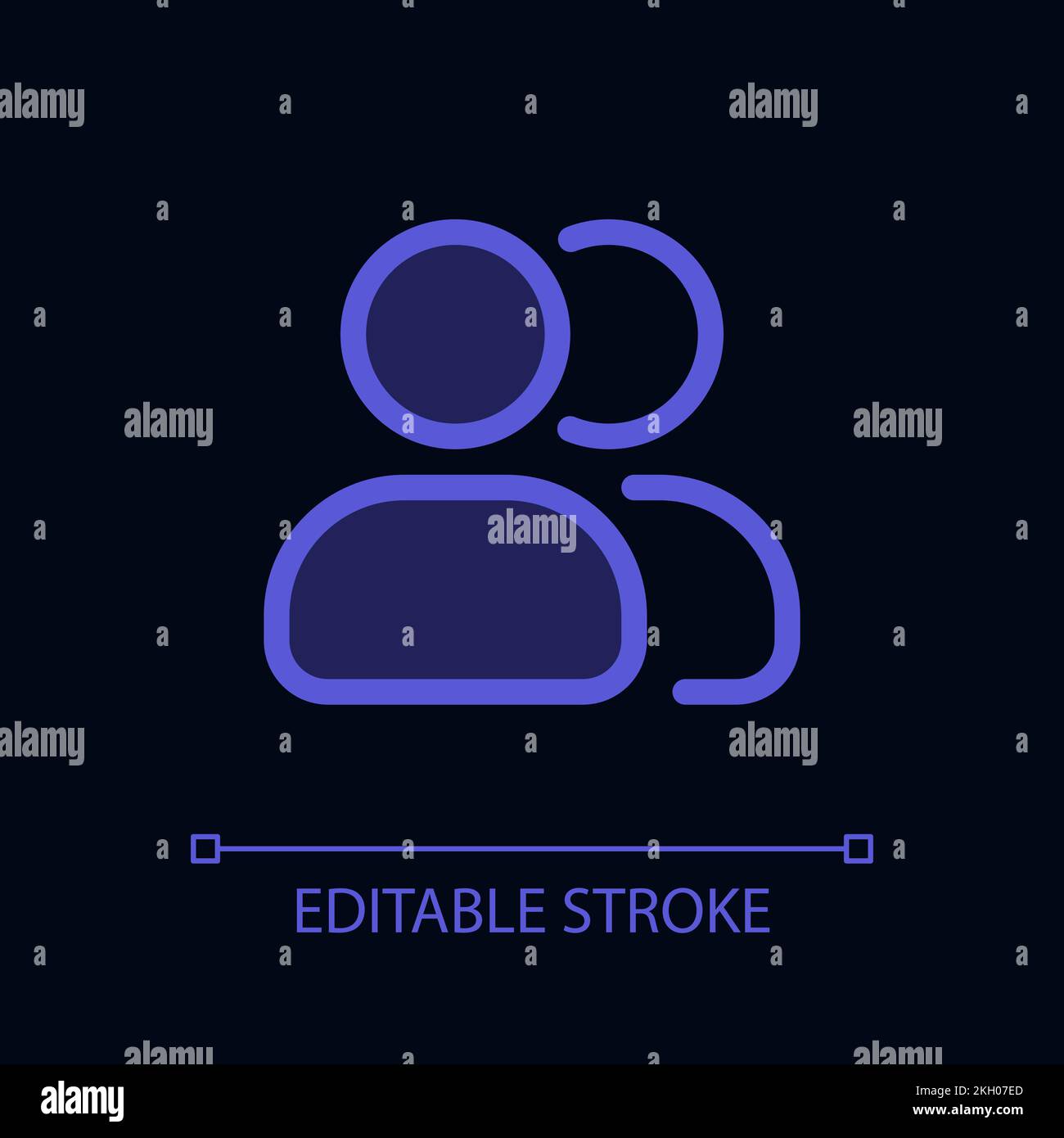 Group contacts dark mode hi-res stock photography and images - Alamy