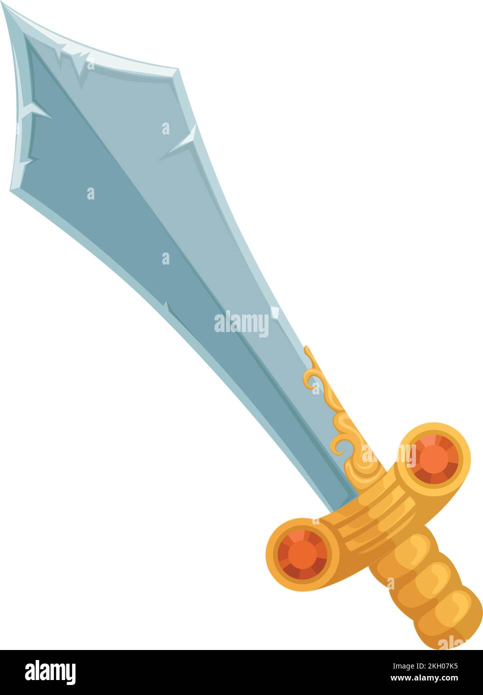 Fantasy sword icon. Cartoon sharp blade weapon Stock Vector Image & Art ...